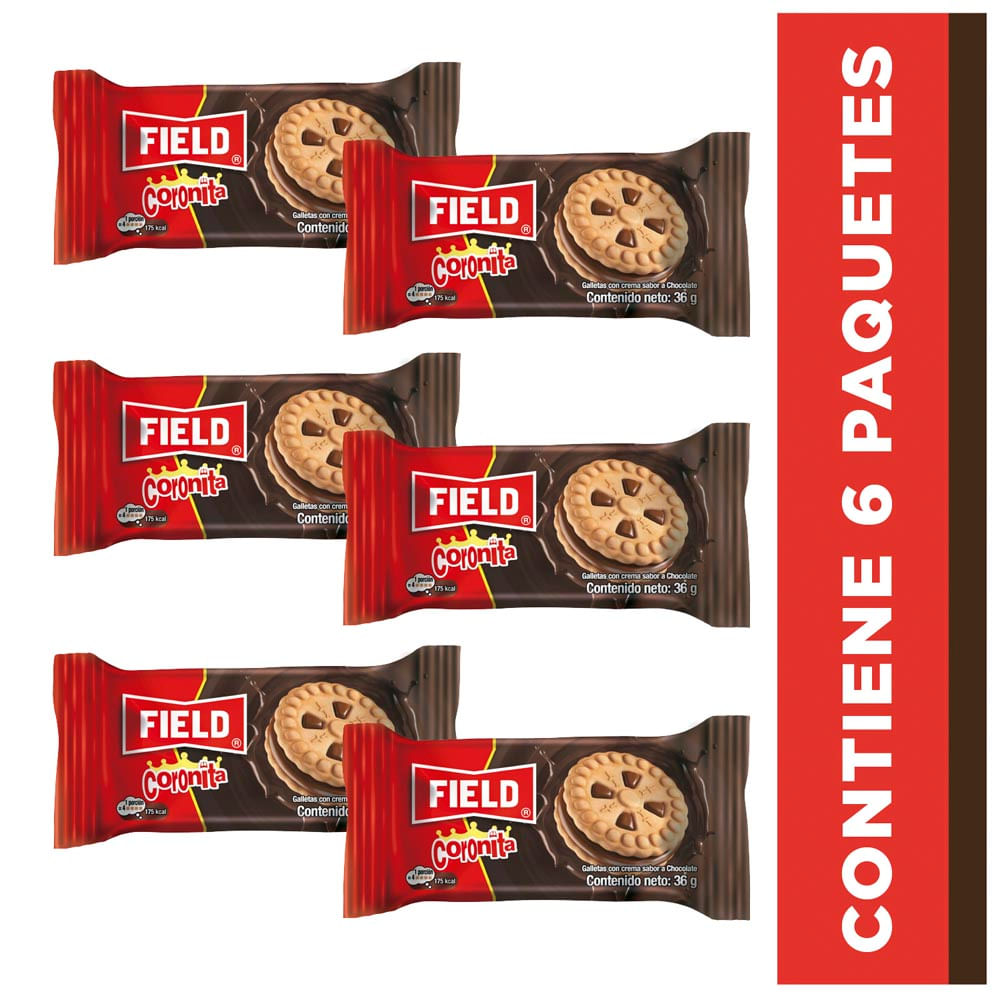 Galletas FIELD Coronita Sixpack Paquete 216g | plazaVea - Makro