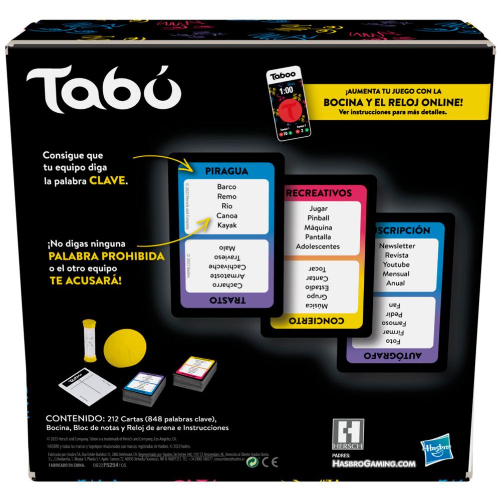 Juegos de Mesa HASBRO GAMING Taboo F5254 | plazaVea - plazaVea