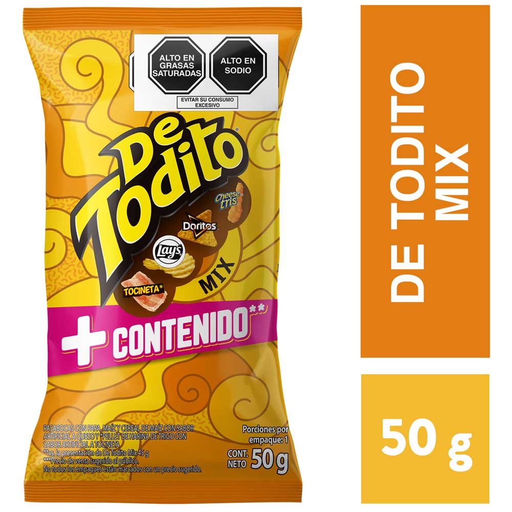 Snacks DE TODITO Mix Bolsa 50g plazaVea | plazaVea - Supermercado