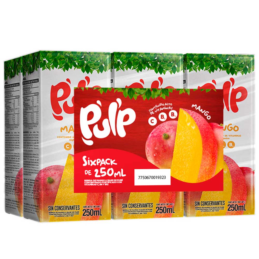 Bebida de Mango PULP Forti 250ml Paquete 6un plazaVea | plazaVea ...