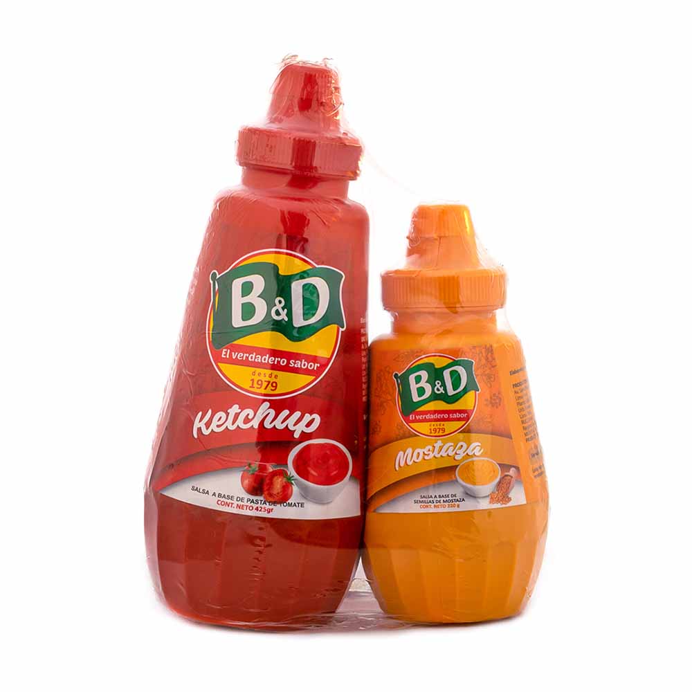 Pack B&D Ketchup Frasco 425g + Mostaza Frasco 220g | plazaVea ...