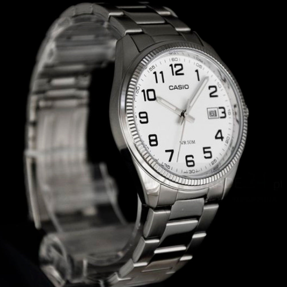 Reloj Análogo Casio Original MTP-1302D-7BV Unisex Color Plateado y Blanco | plazaVea - plazaVea