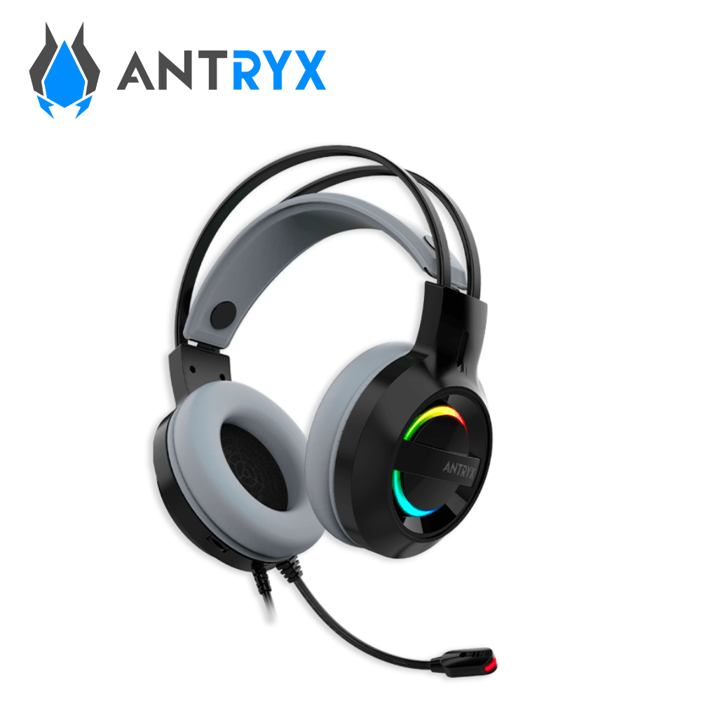 Audifono c/microfono Antryx Iris K Gray 7.1 Virtual USB | plazaVea - plazaVea