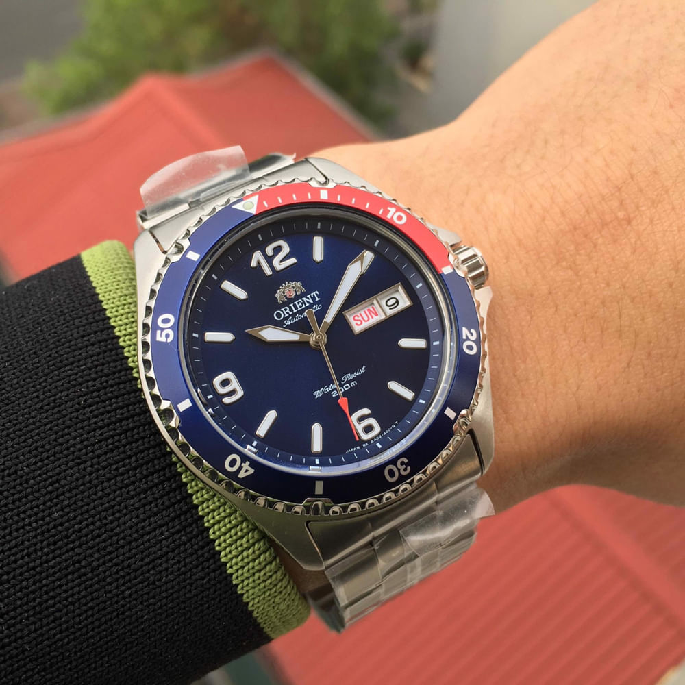 Reloj Orient Mako II FAA02009D9 Automático Fecha Acero Inoxidable Dial ...