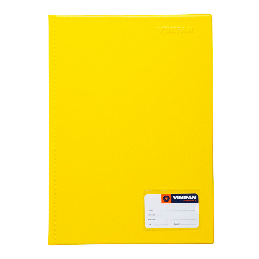 Folder VINIFAN Oficio Tapa Dura Amarillo | plazaVea - Supermercado