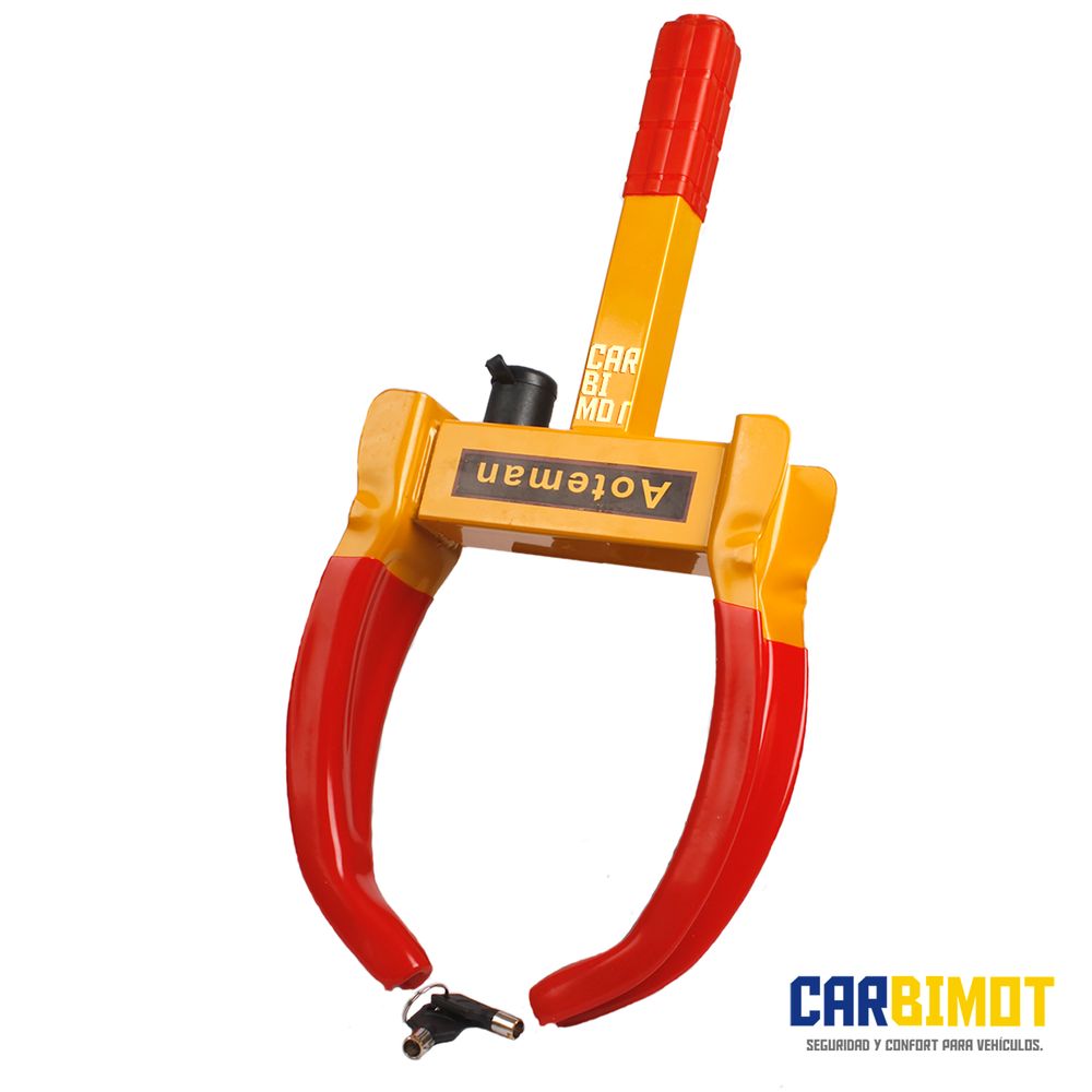 Seguro bloqueador traba llantas AOT antirrobo para autos y vehiculos ...