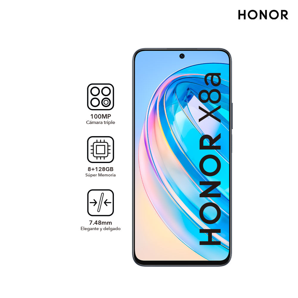 Smartphone HONOR X8a Negro 8GB+128GB Dual Sim | plazaVea - plazaVea