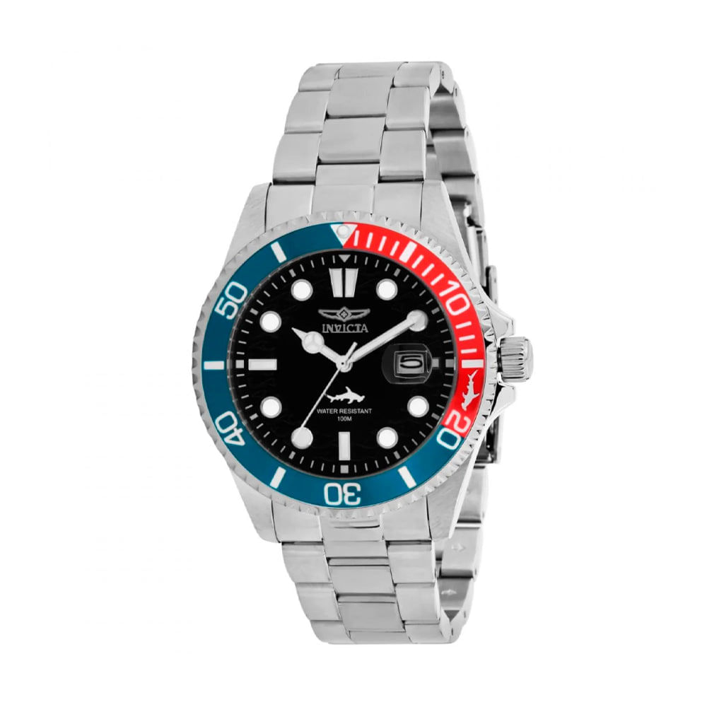 Reloj Análogo Invicta Original 44708 Pro Diver Hombre Acero Plateado ...