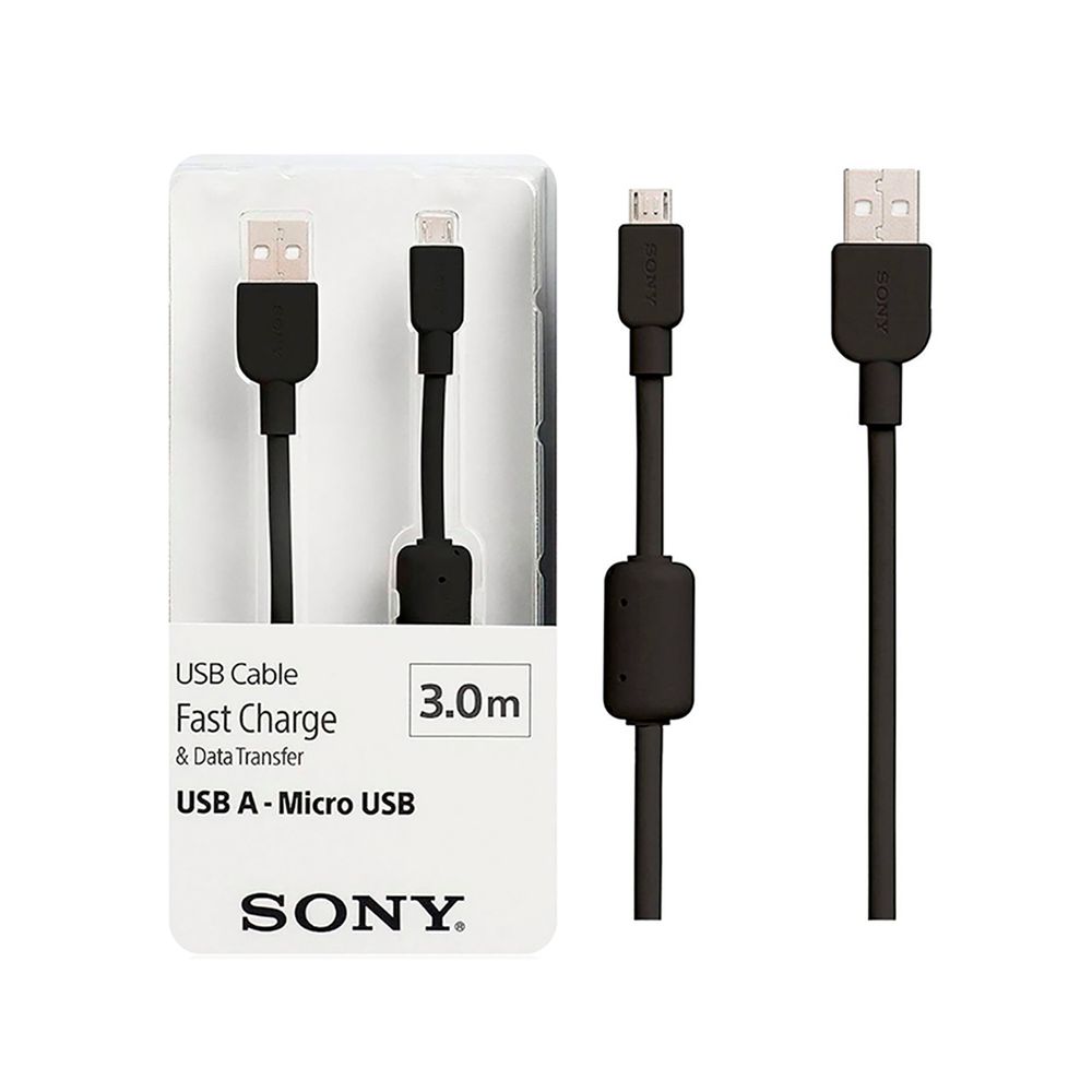 Cable Sony A-B Usb - Microusb 3M – Negro | plazaVea - plazaVea