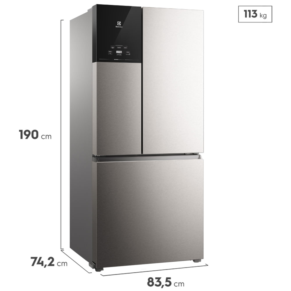 Refrigeradora ELECTROLUX 589L No Frost IM8S Gris | plazaVea - plazaVea