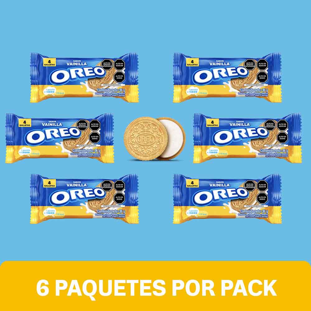 Galleta OREO Golden Vainilla Paquete 6un Bolsa 216g | plazaVea - Makro