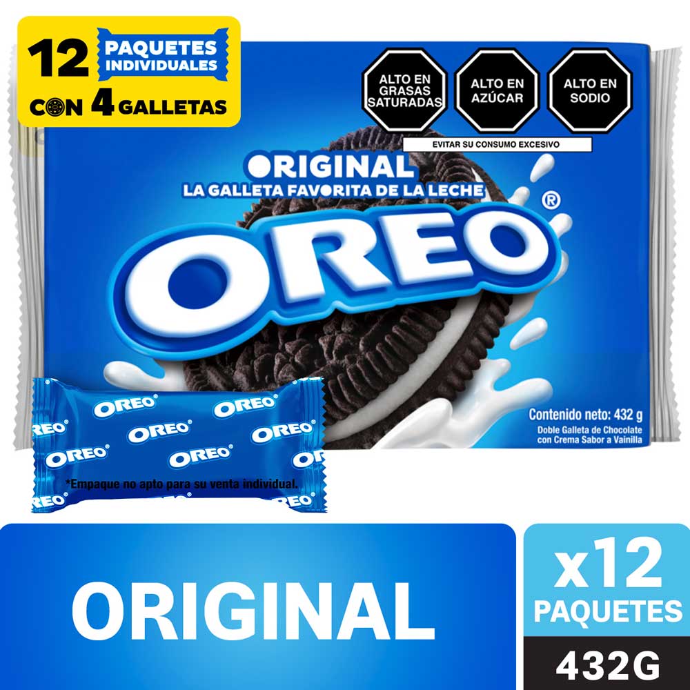 Galleta OREO Twelve Paquete 432g | plazaVea - Supermercado