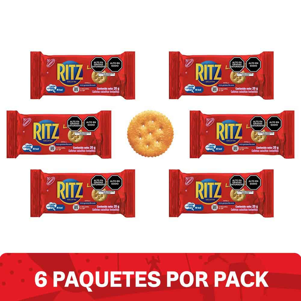 Galletas Saladas RITZ Bolsa 20g Paquete 6un | plazaVea - plazaVea