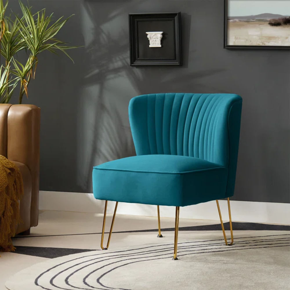 Butaca Minimalista Rita color Turquesa TU MESITA | plazaVea - plazaVea