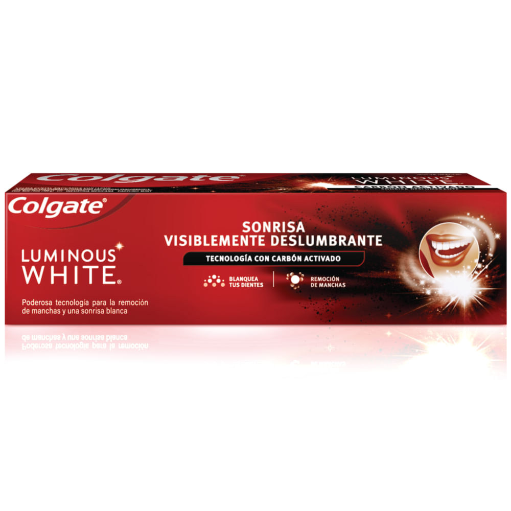 Pasta Dental COLGATE Luminous White Carbón x 75ml | plazaVea - Supermercado