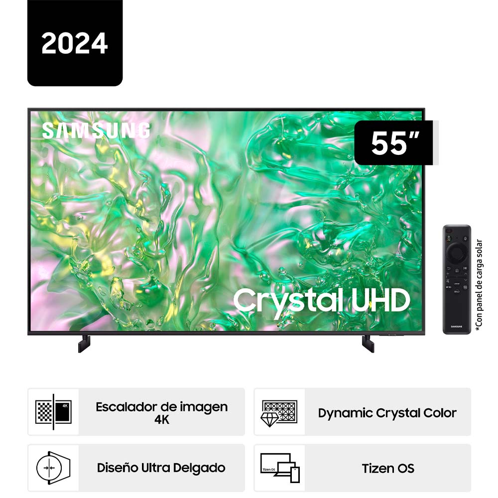 Televisor SAMSUNG CRYSTAL UHD 55" UHD 4K Smart TV UN55DU8000GXPE ...
