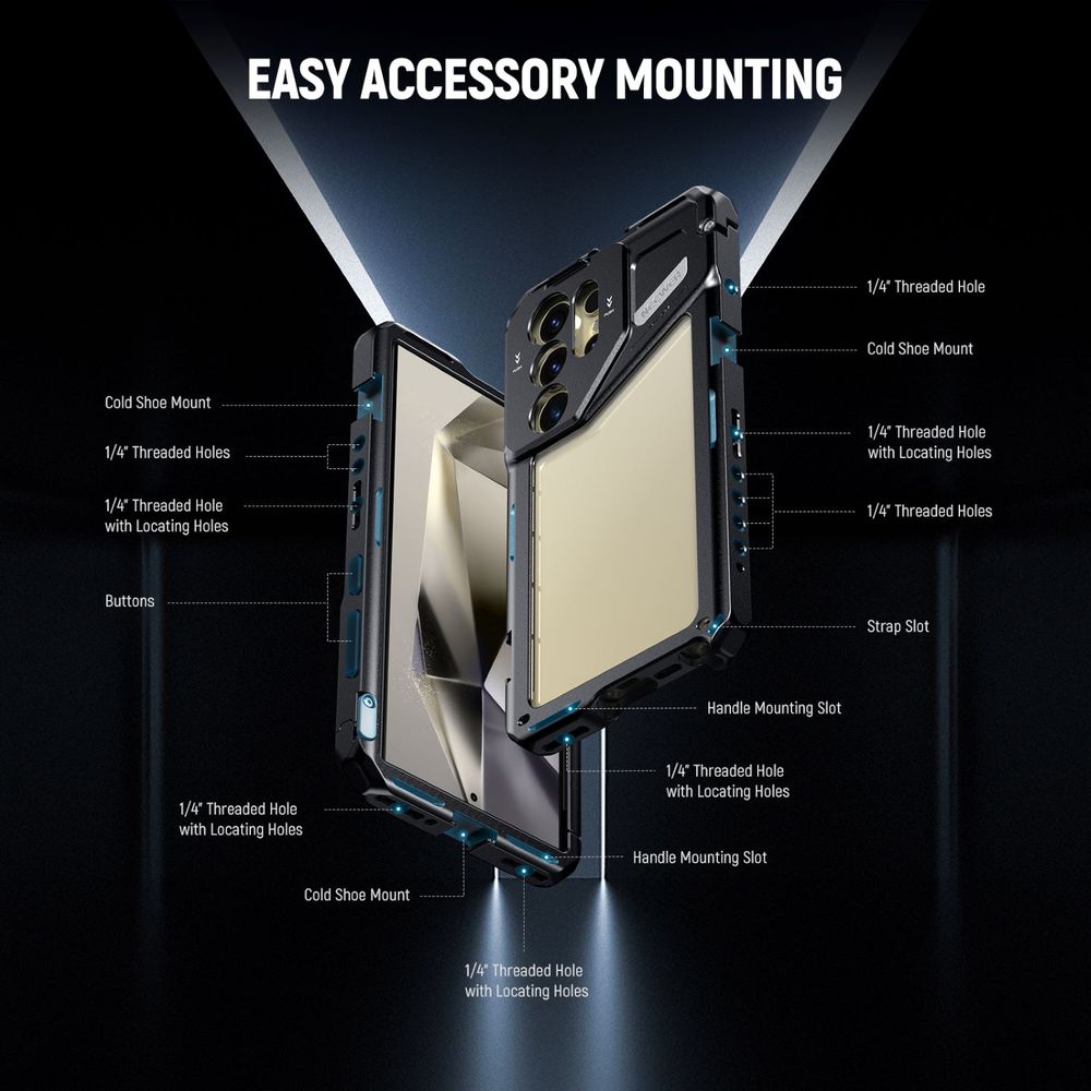 NEEWER S24 Ultra Jaula Cage con 67mm Adaptador Filtro, 17mm Placa con ...