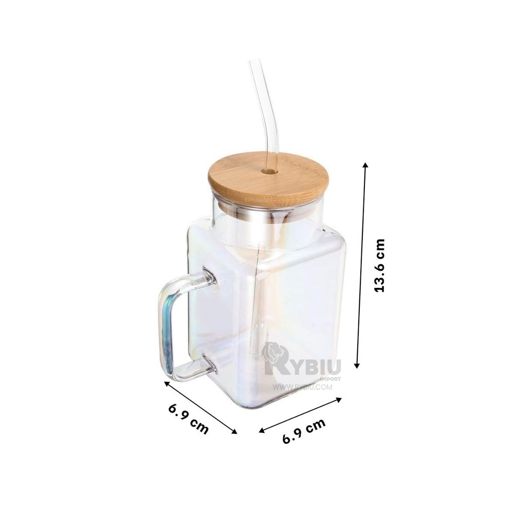 Vaso Ancho Rectangular con Caña Transparente Y+Agendita | plazaVea ...