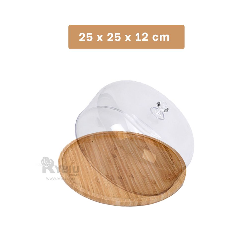 Soporte Porta Postres Circular con Tapa 25 cm | plazaVea - plazaVea