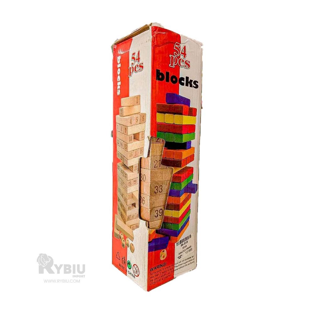 Jenga de 54 Piezas Familiar de Madera | plazaVea - plazaVea