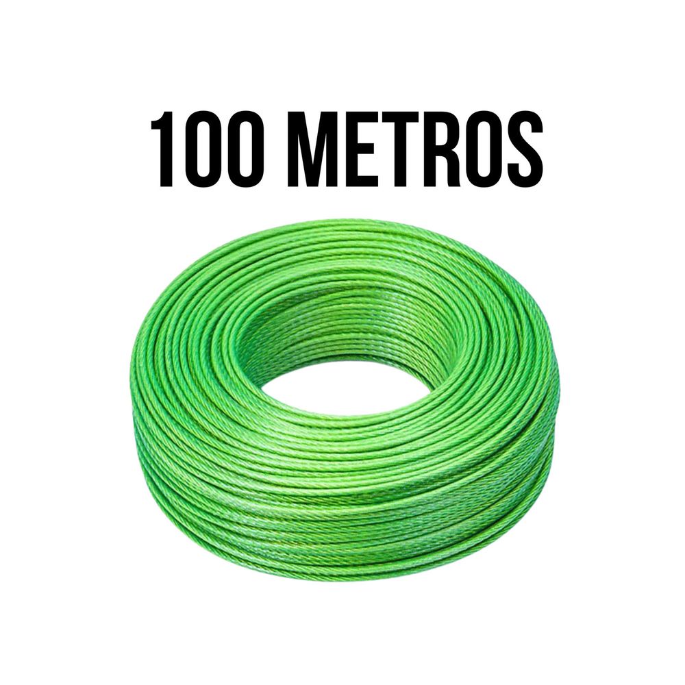 Cable de Acero con Forro PVC Verde 100 Metros C&A 139241 | plazaVea ...