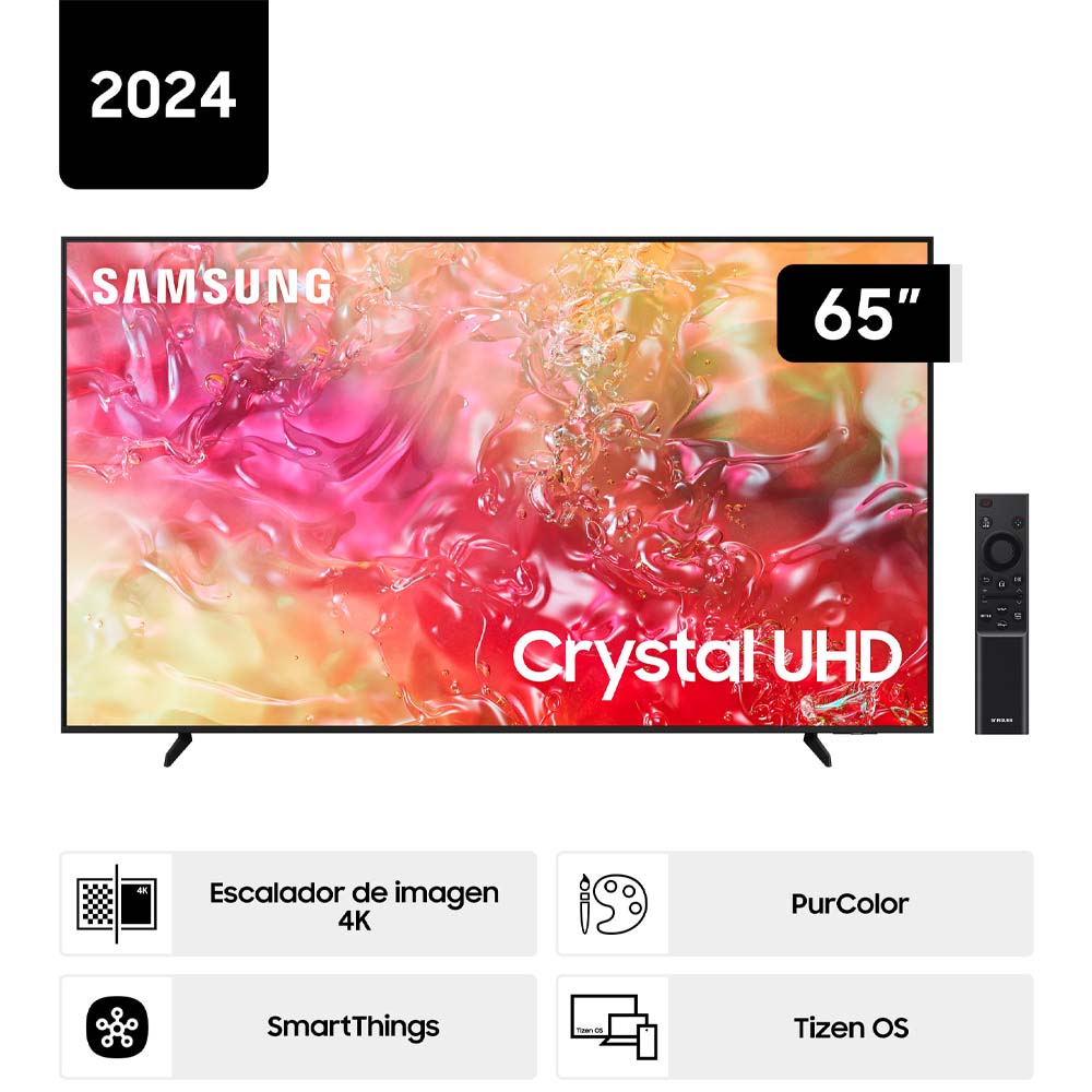 Televisor SAMSUNG CRYSTAL UHD 65" UHD 4K Smart TV UN65DU7000GXPE ...