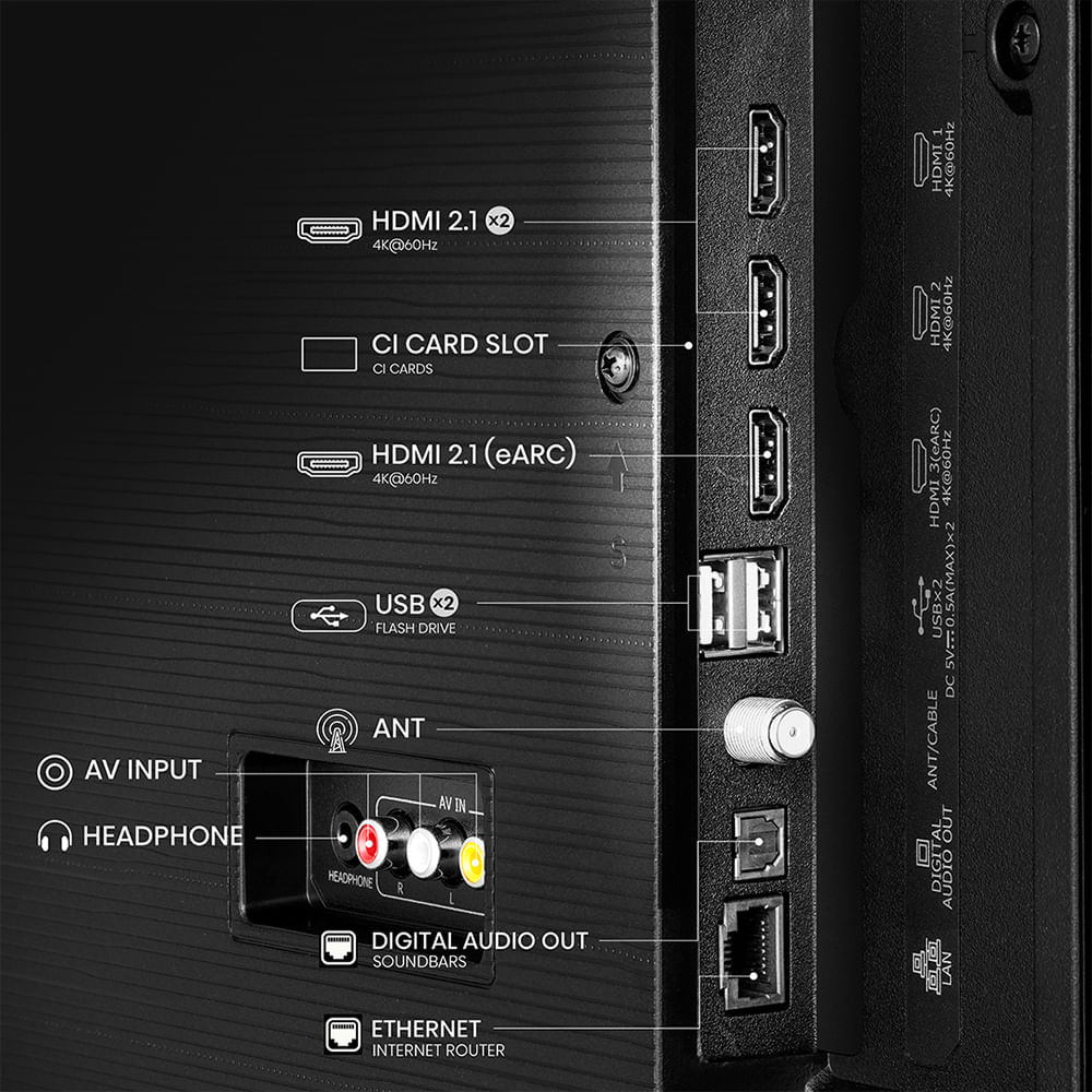 Televisor HISENSE QLED 50" UHD 4K Smart TV 50Q6N | plazaVea - plazaVea