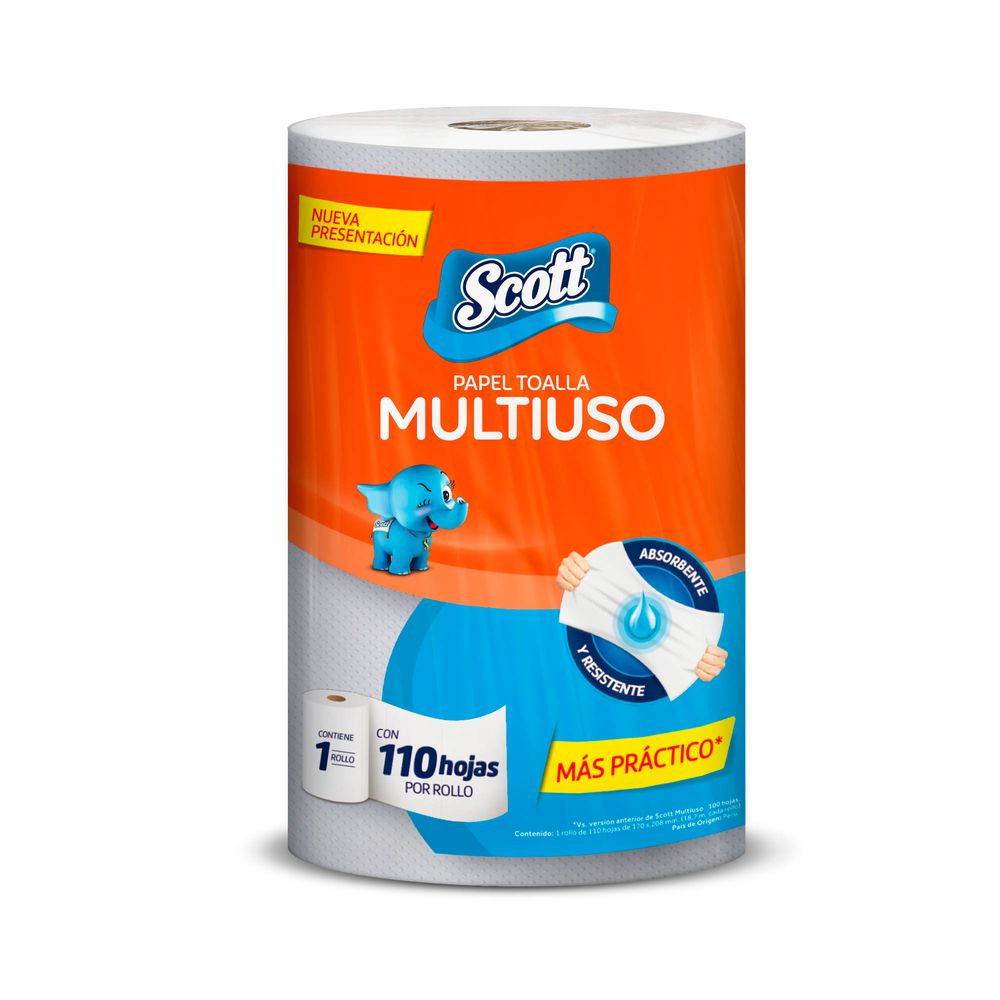 Papel Toalla SCOTT Multiusos 2 en 1 Paquete 1un | plazaVea - plazaVea