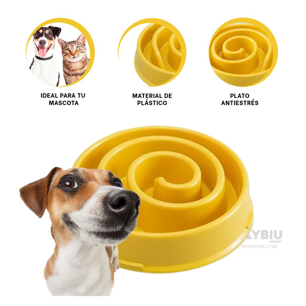 Plato Desestresante de Espiral en Amarillo Y+Papel de Regalo | plazaVea - plazaVea