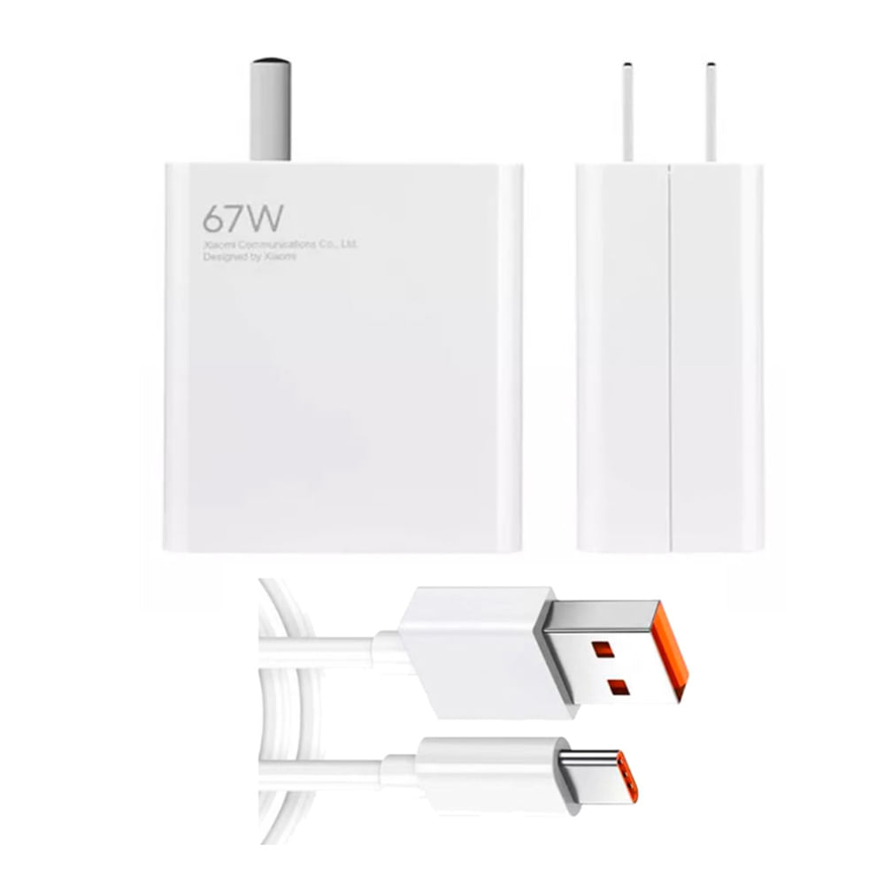 Cargador para Xiaomi 67W con Carga Rápida y Segundero Cable Tipo Redmi | plazaVea - plazaVea