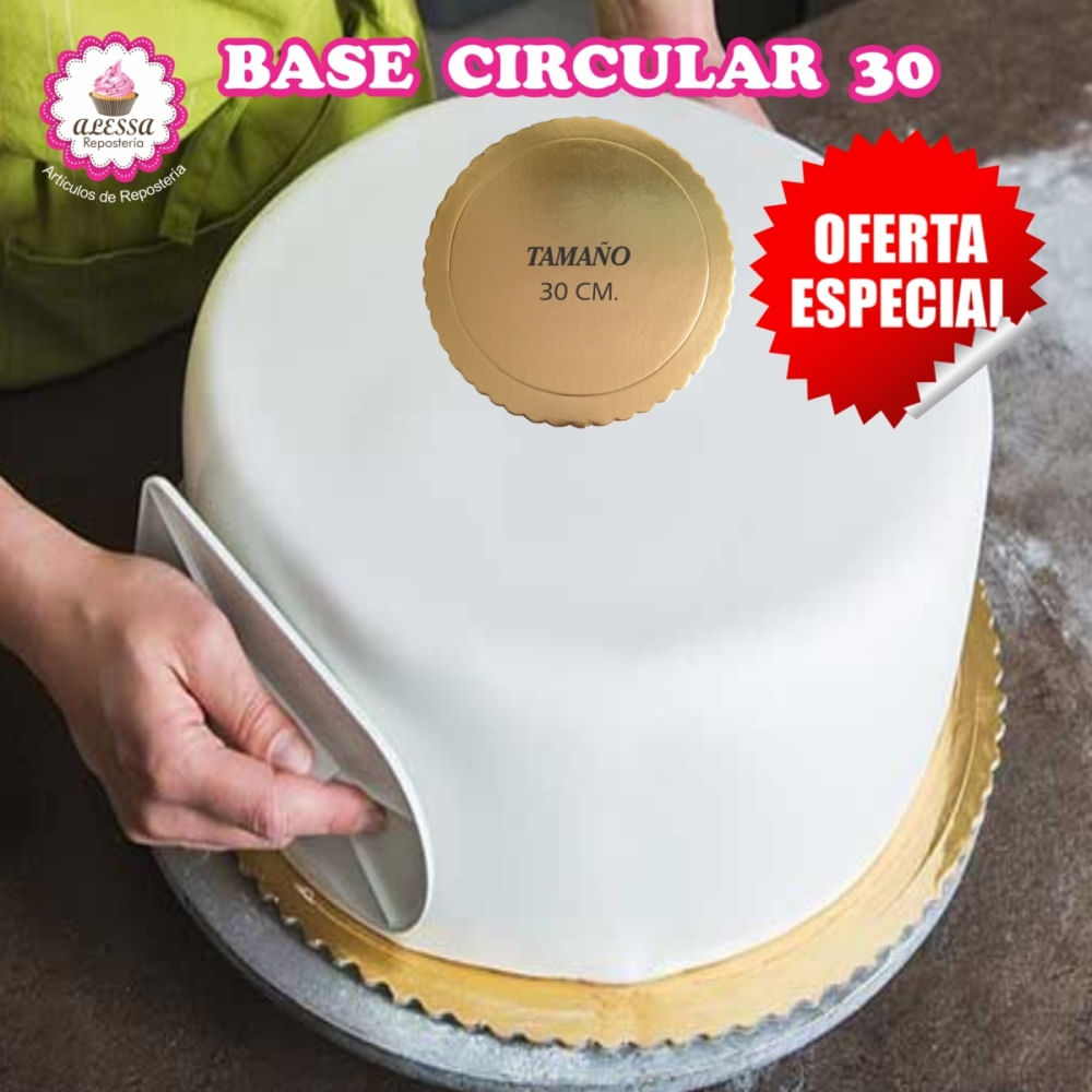 50 Bases Doradas de Torta Pastel de 30 cm. para Repostería | plazaVea ...