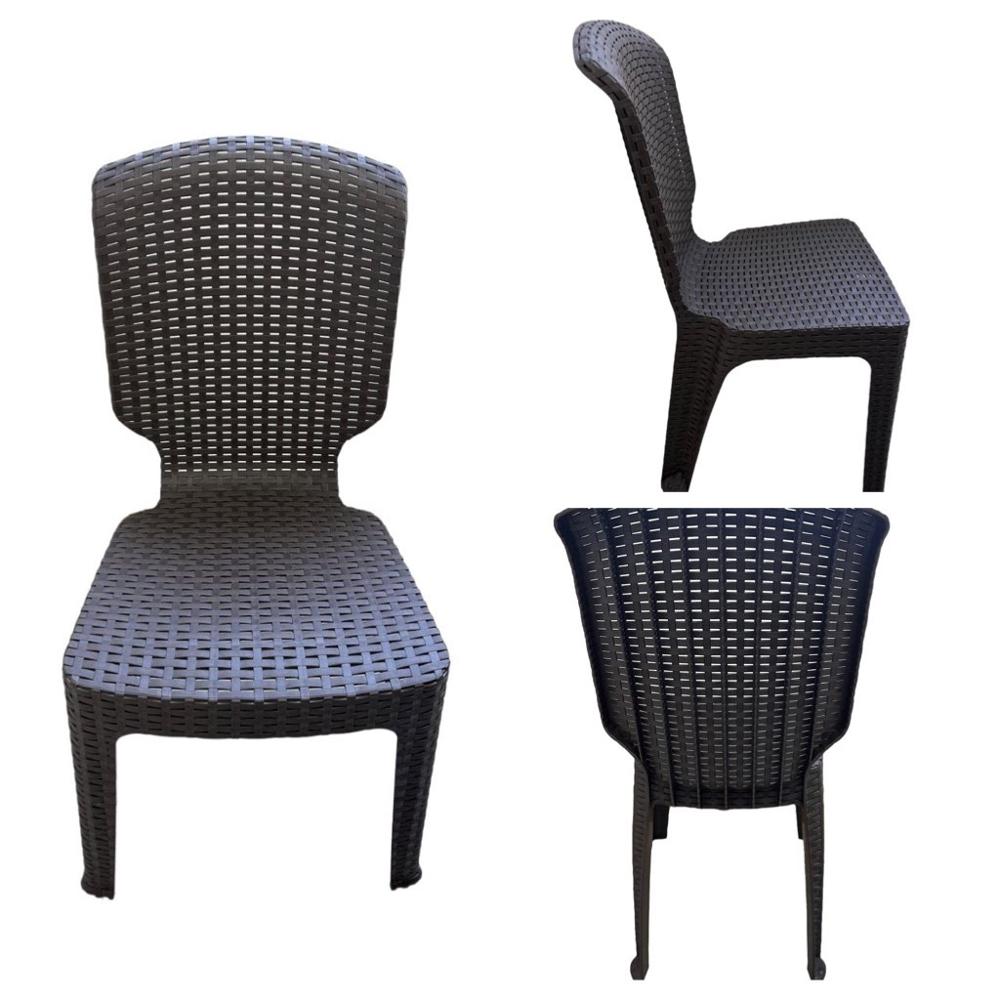 Pack x 4: Sillas Sudamericana Plásticos Ratán Cayman Súper resistentes ...