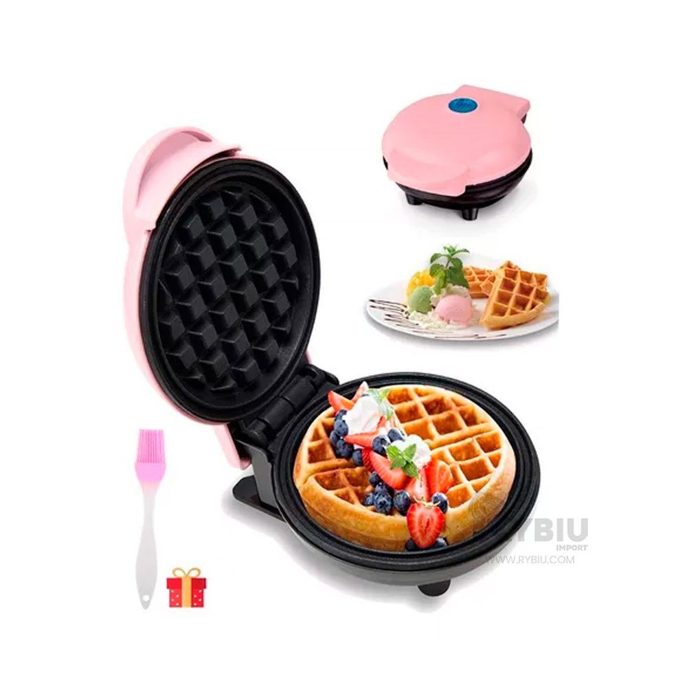 Mini Waflera Forma Circular Moderno en Diseño Rosado | plazaVea - plazaVea