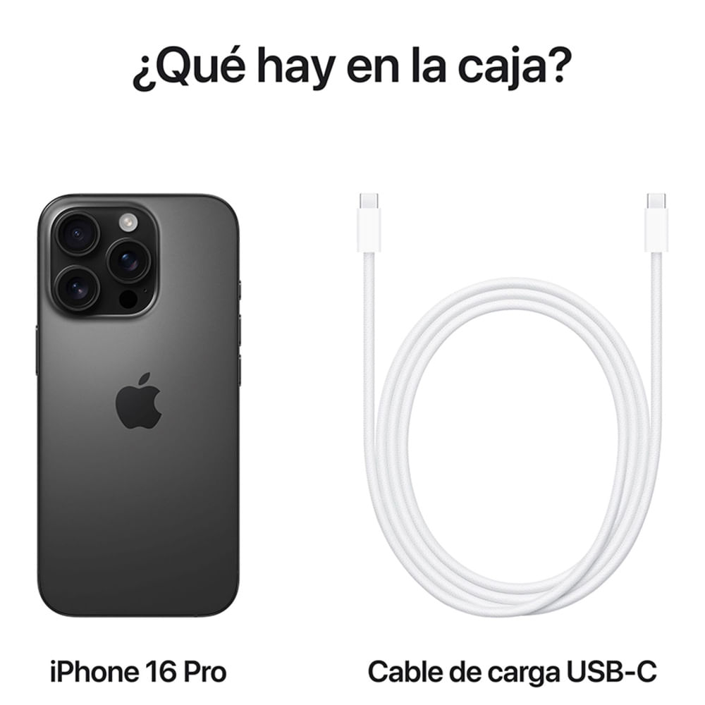 iPhone 16 Pro 128GB Titanio Negro | plazaVea - plazaVea