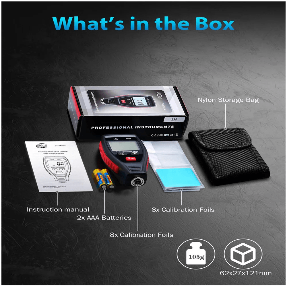 Medidor Profesional de Espesor de Pintura - BENETECH GT235 | plazaVea - plazaVea