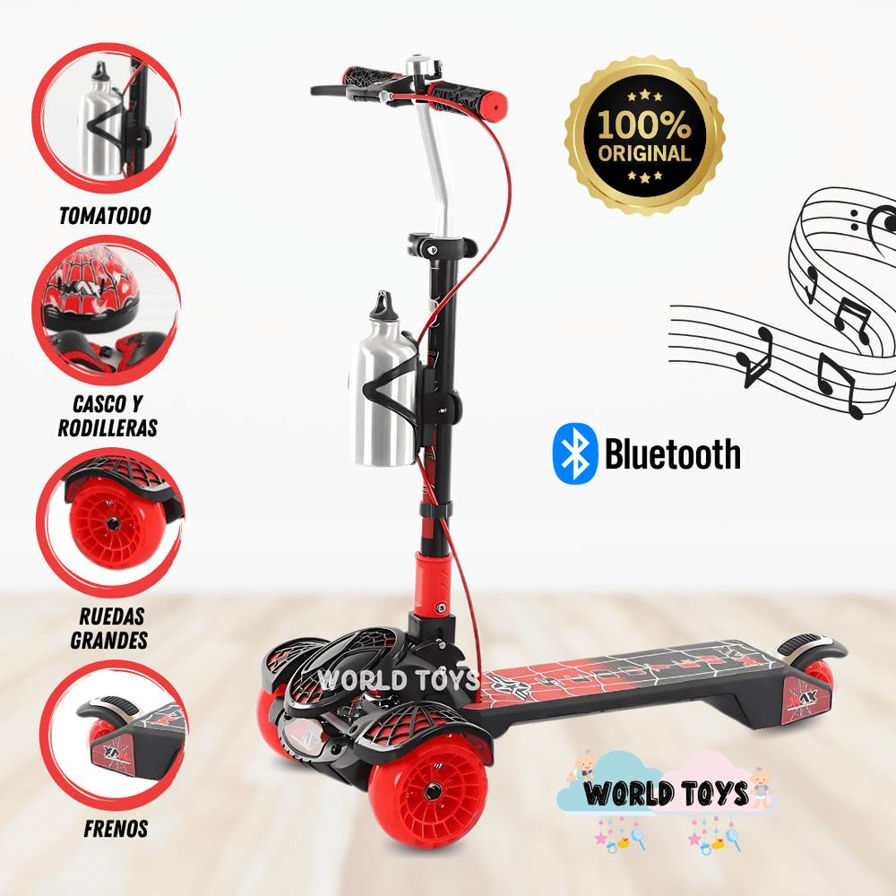 Scooter Musical Parker con Tomatodo Negro | plazaVea - plazaVea