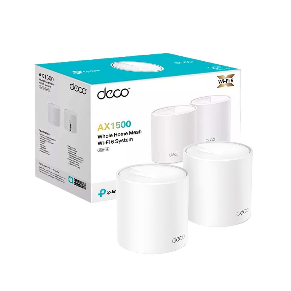 Sistema Mesh Tp Link Deco X10 2 Pack Wifi 6 AX1500| plazaVea - plazaVea