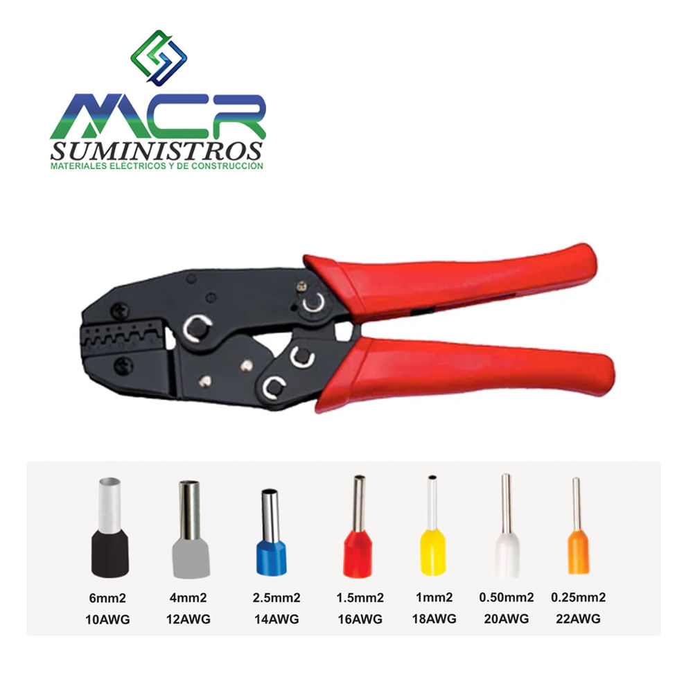 Prensa Terminal Manual Para Terminales Tubulares Rango 0.5 - 6mm2 - 20 ...