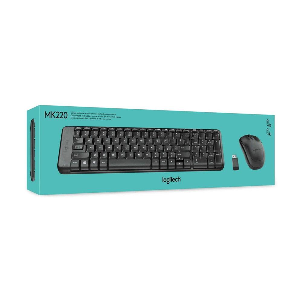 Teclado Logitech + Mouse Mk220 Wireless Usb Sp Black | plazaVea - plazaVea