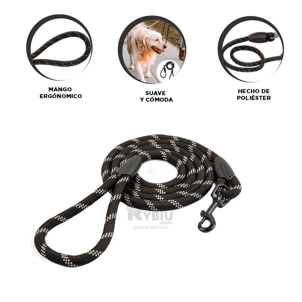 Soga Moderno Delgada 1.2m en Color Negro Y+Papel de Regalo | plazaVea - plazaVea