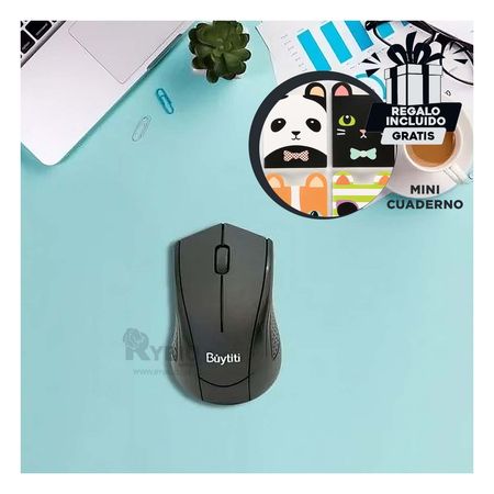 Mouse sin Conexion de Cable en Tono Negro Y+Agendita | plazaVea - plazaVea
