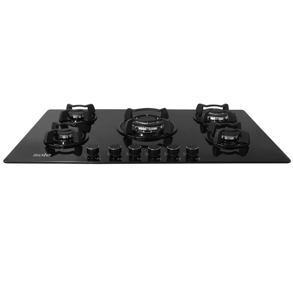 Cocina Empotrable a Gas SOLE 5 Quemadores Vidrio Templado SOLCO059 ...