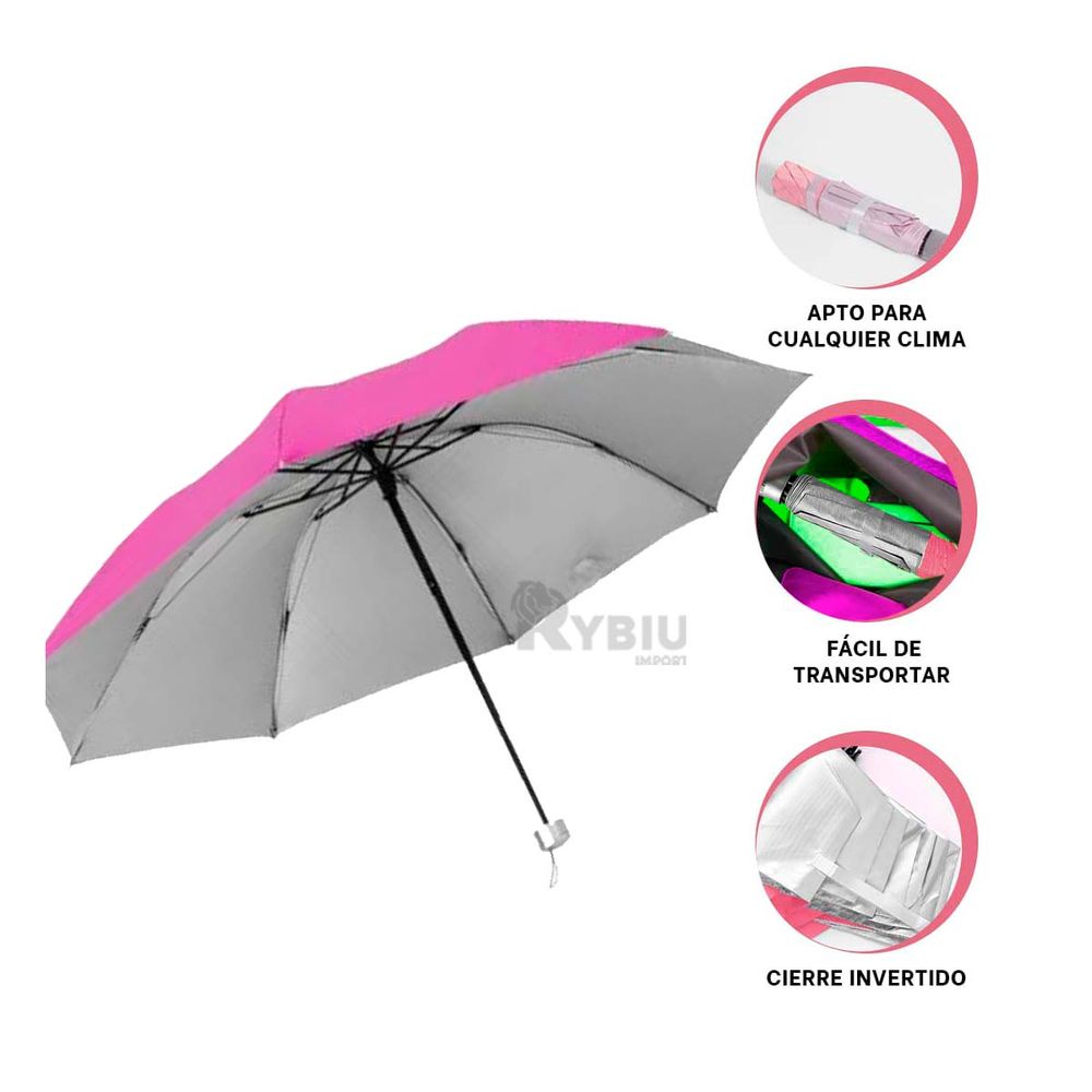 Sombrilla Facil de Utilizar en Rosado Y+Regalo Stickers | plazaVea ...