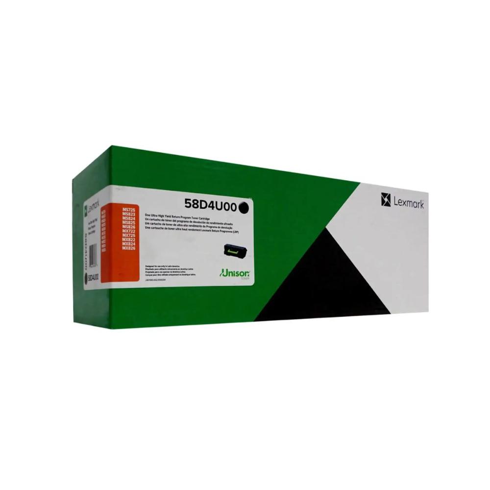 Toner Lexmark 58D4U00 Negro Original para MS823, MX722, MX822, MX826 ...