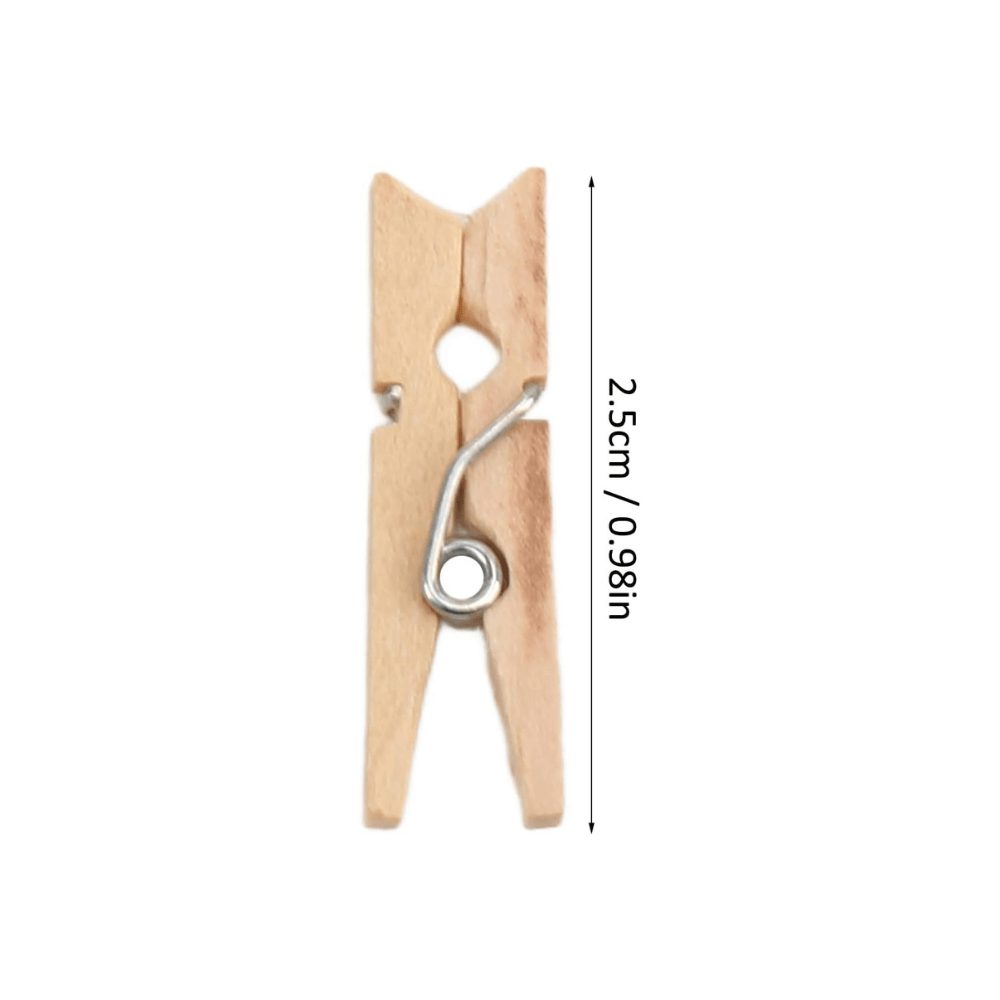 200 Mini Ganchos Pinzas de Madera para Decoración | plazaVea - plazaVea