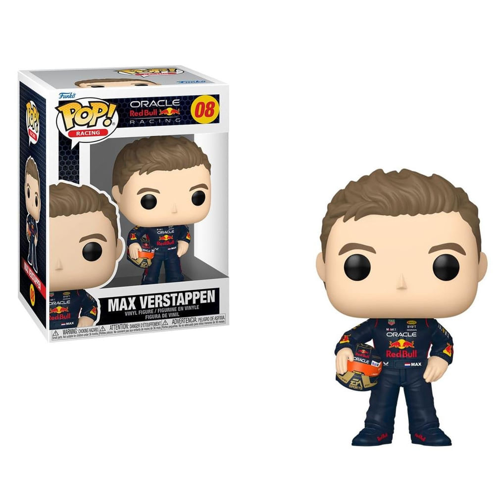 Funko Pop Formula 1 - Max Verstappen #08 | plazaVea - plazaVea