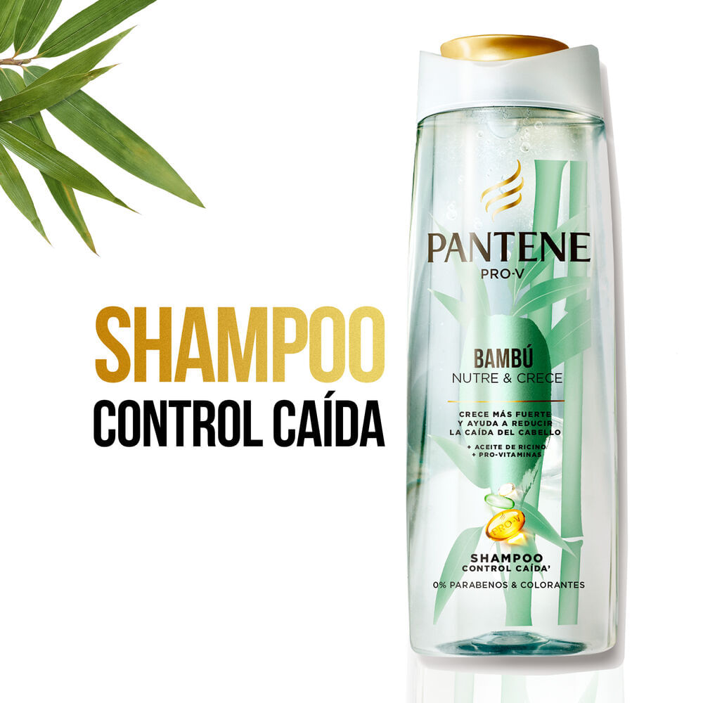 Shampoo PANTENE Bambú Nutre y Crece Frasco 400ml | plazaVea - plazaVea