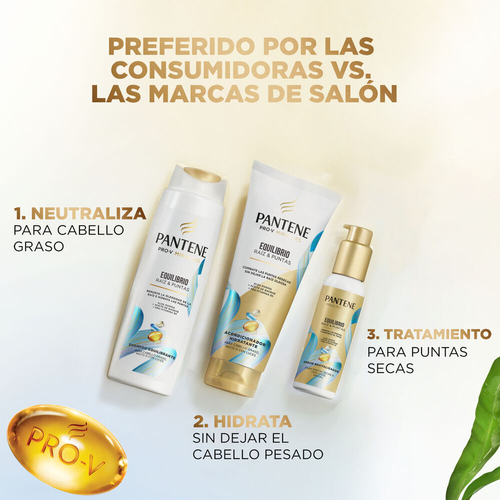 Shampoo Equilibrante PANTENE Pro-V Miracles Equilibrio Raíz y Puntas Frasco 300ml | plazaVea ...