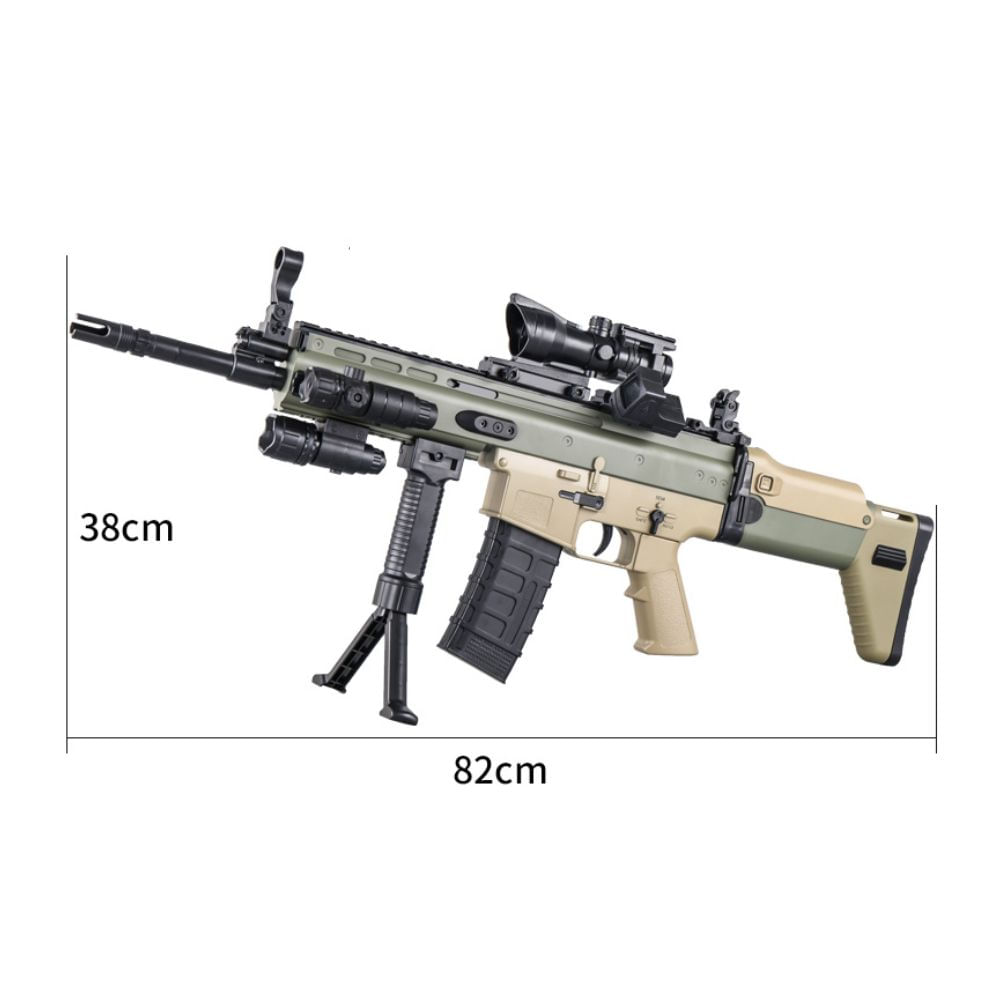 Pistola Hidrogel Modelo Scar con Laser y Silenciador RGB Premium ...