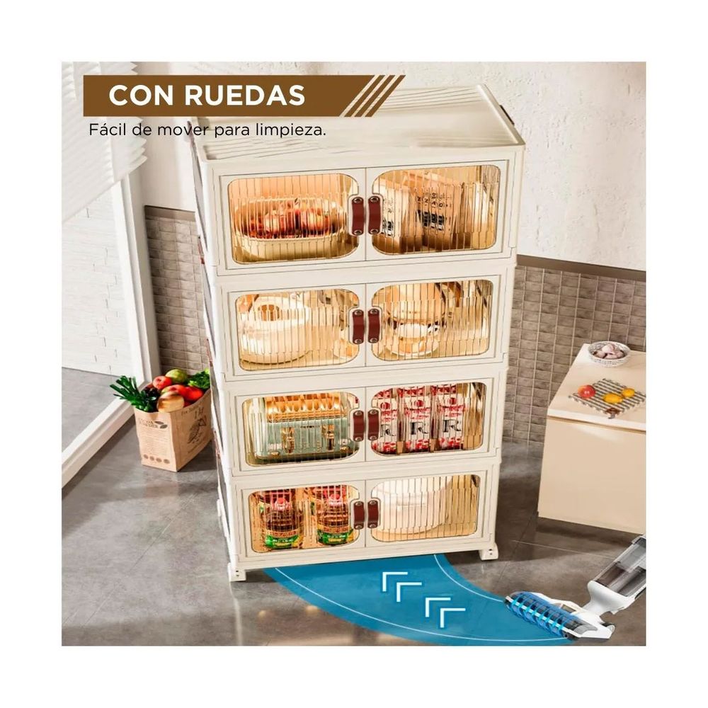 Organizador Multiuso Mueble Estante De 4 Niveles Multiuso Plegable 11C ...